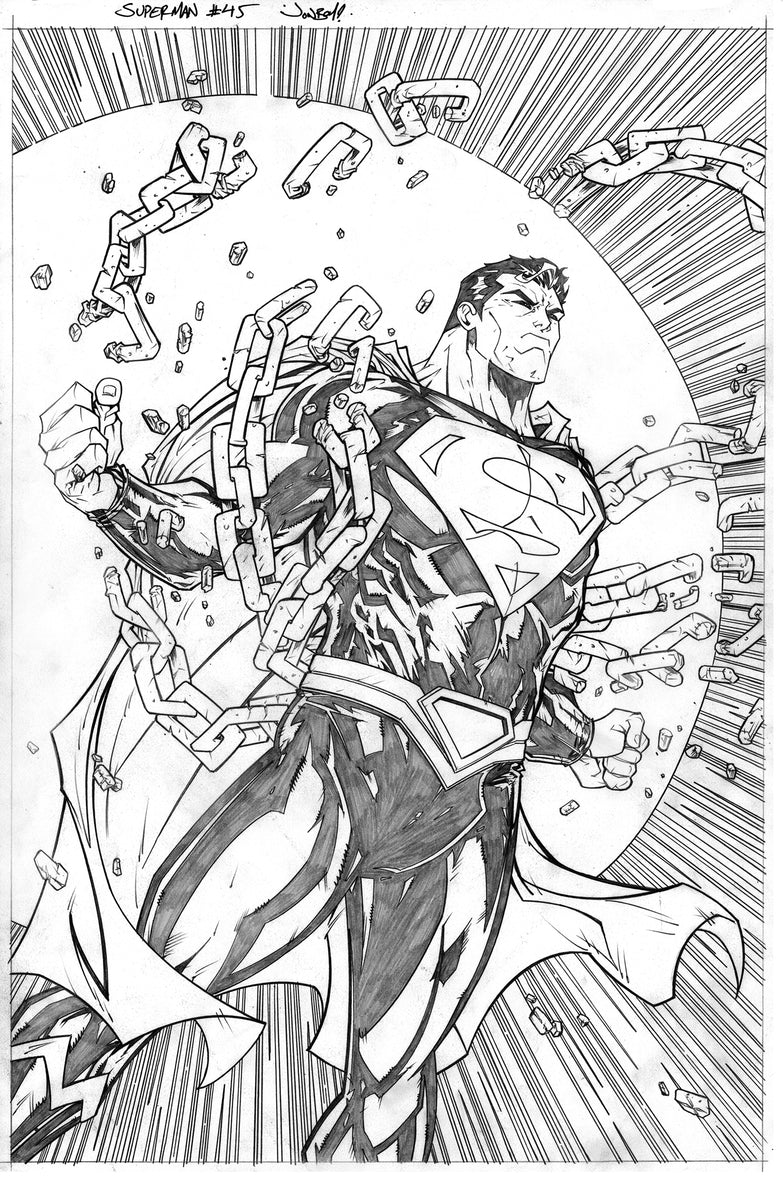 Cover to Superman Issue #45 Original Art – jonboymeyers